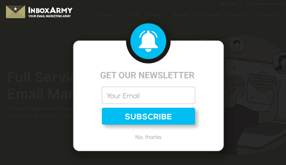 Newsletter Signup Button