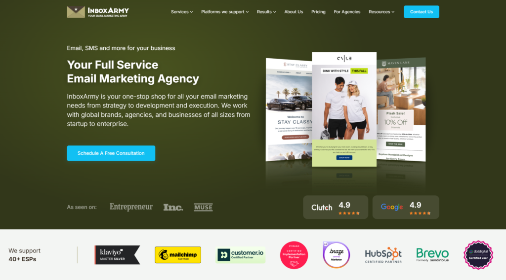Top Ecommerce Email Marketing Agencies | InboxArmy